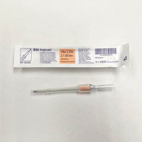 Angiocath Autoguard IV Catheter 14G x 3.25"